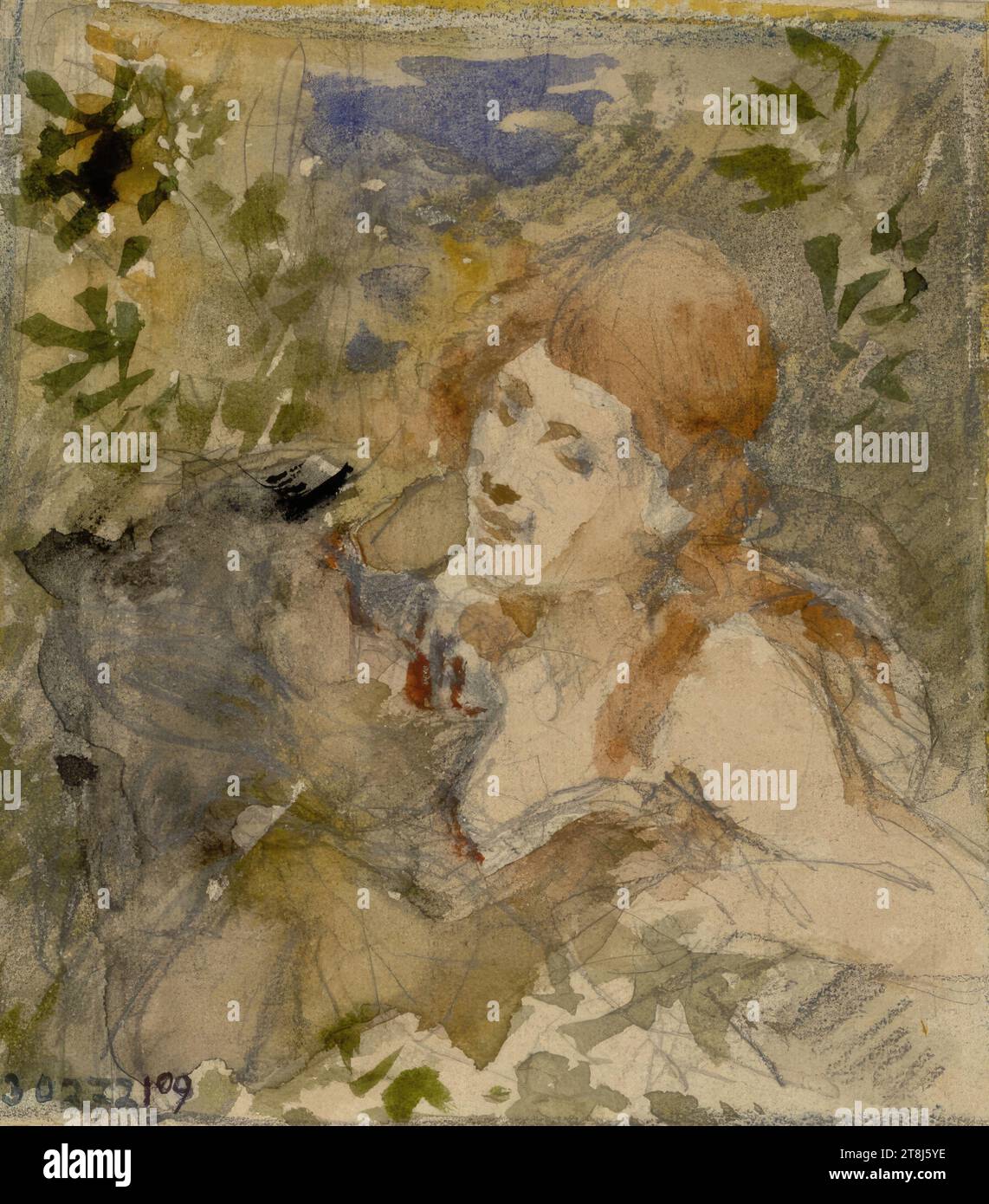 Sketch sheet, Rudolf Weyr, Vienna 1847 - 1914 Vienna, drawing, pencil ...