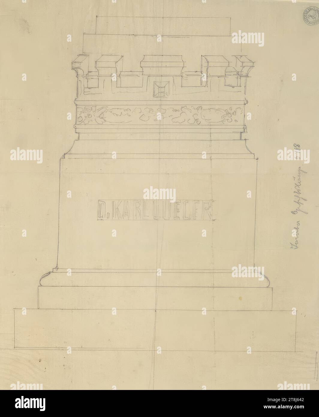 Sketch sheet, Rudolf Weyr, Vienna 1847 - 1914 Vienna, drawing, pencil ...