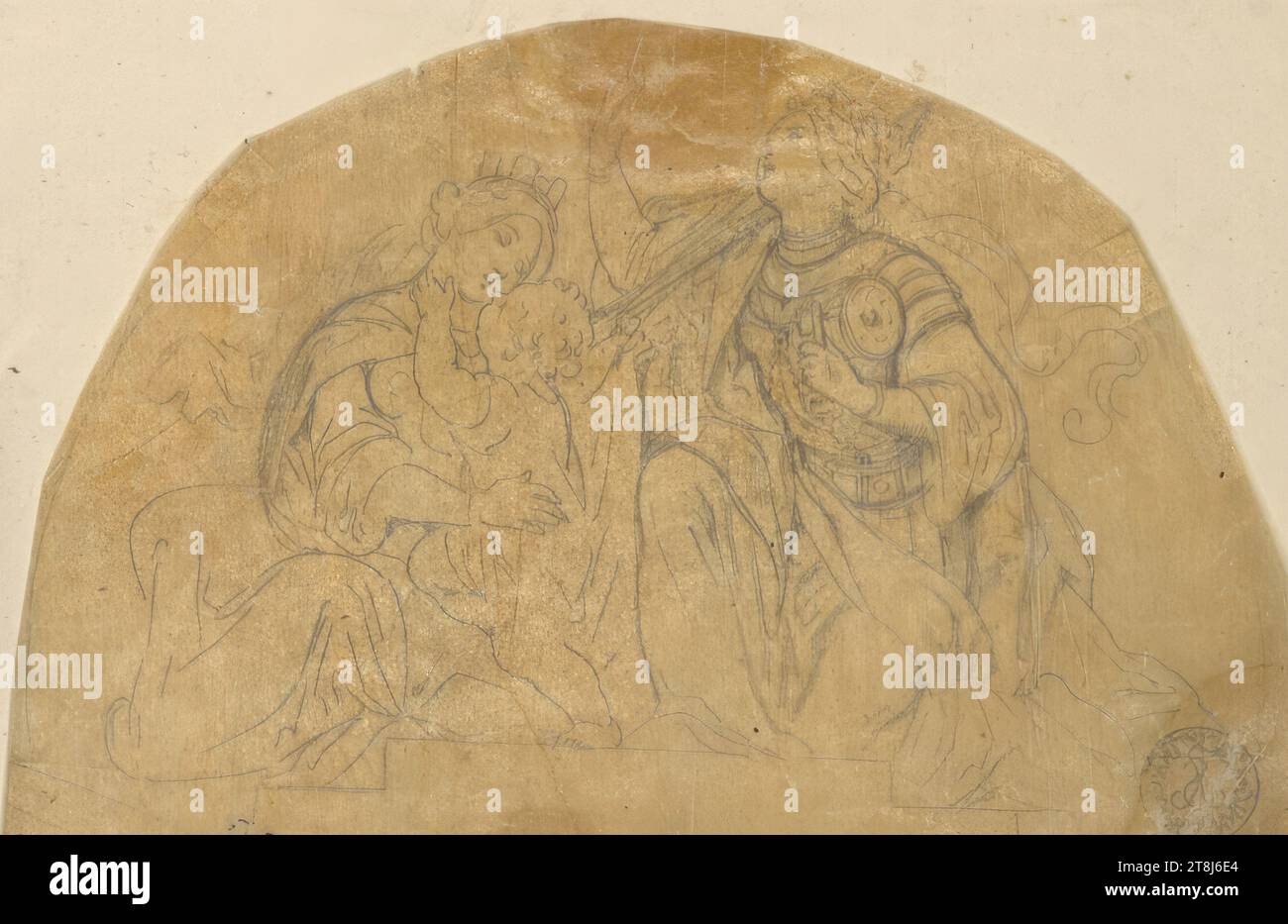 Sketch sheet, Rudolf Weyr, Vienna 1847 - 1914 Vienna, drawing, pencil ...