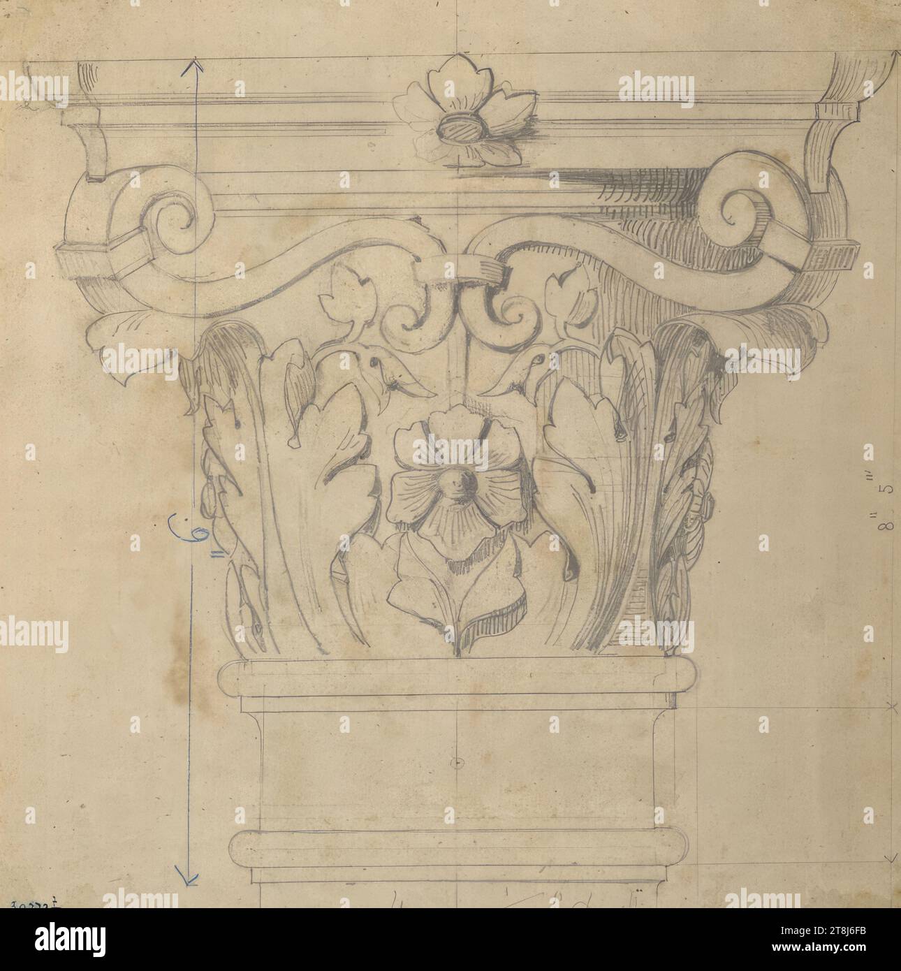 Sketch sheet, Rudolf Weyr, Vienna 1847 - 1914 Vienna, drawing, pencil ...