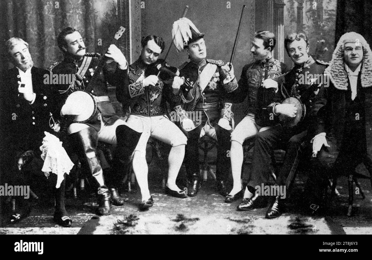 Utopia, Limited - Minstrel scene Stock Photo - Alamy