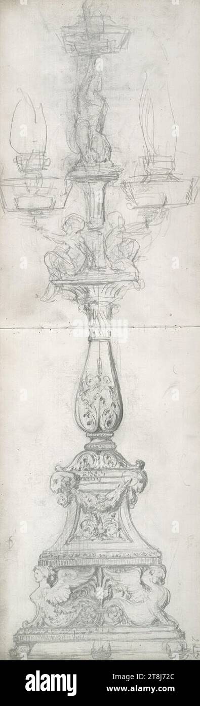 Study of a candlestick, sketchbook Swoboda Emerich Alexius; 60 ...