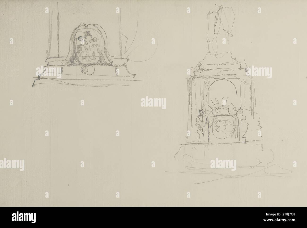 Design for a monument, sketchbook Swoboda Emerich Alexius; 32 paginated ...