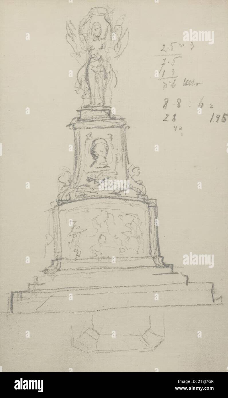 Design for a monument, sketchbook Swoboda Emerich Alexius; 32 paginated ...