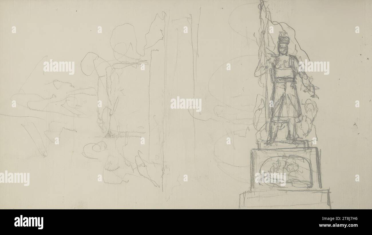Design for a monument, sketchbook Swoboda Emerich Alexius; 32 paginated ...