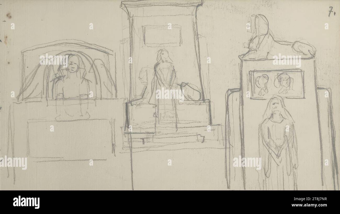Design for a monument, sketchbook Swoboda Emerich Alexius; 32 paginated ...