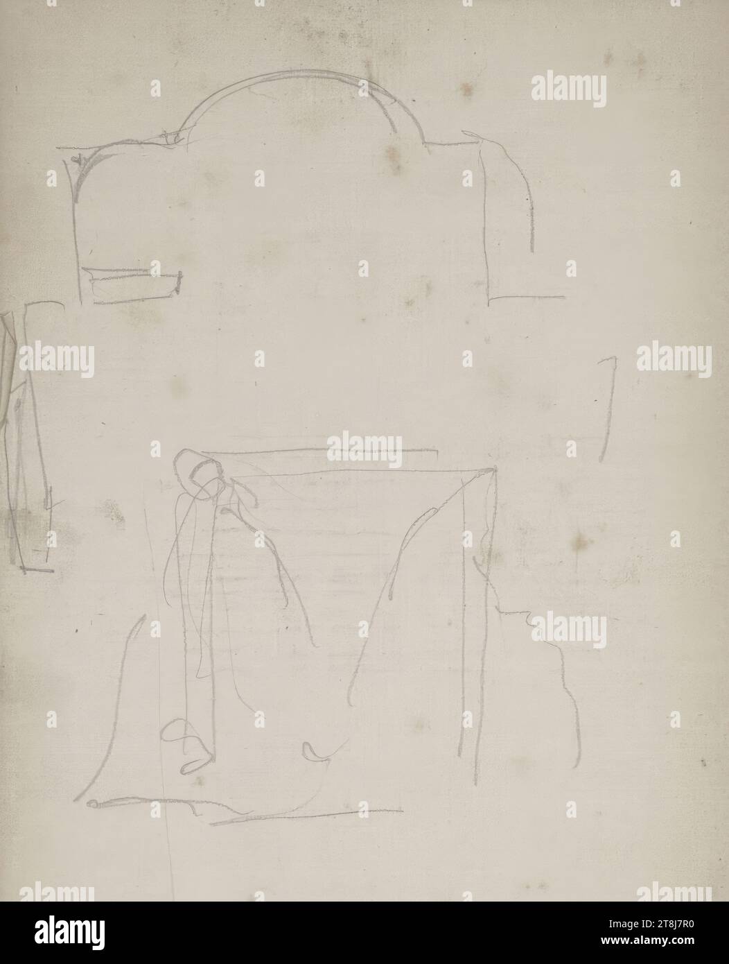 Layout; unclear sketch, sketchbook Swoboda Emerich Alexius; 47 ...