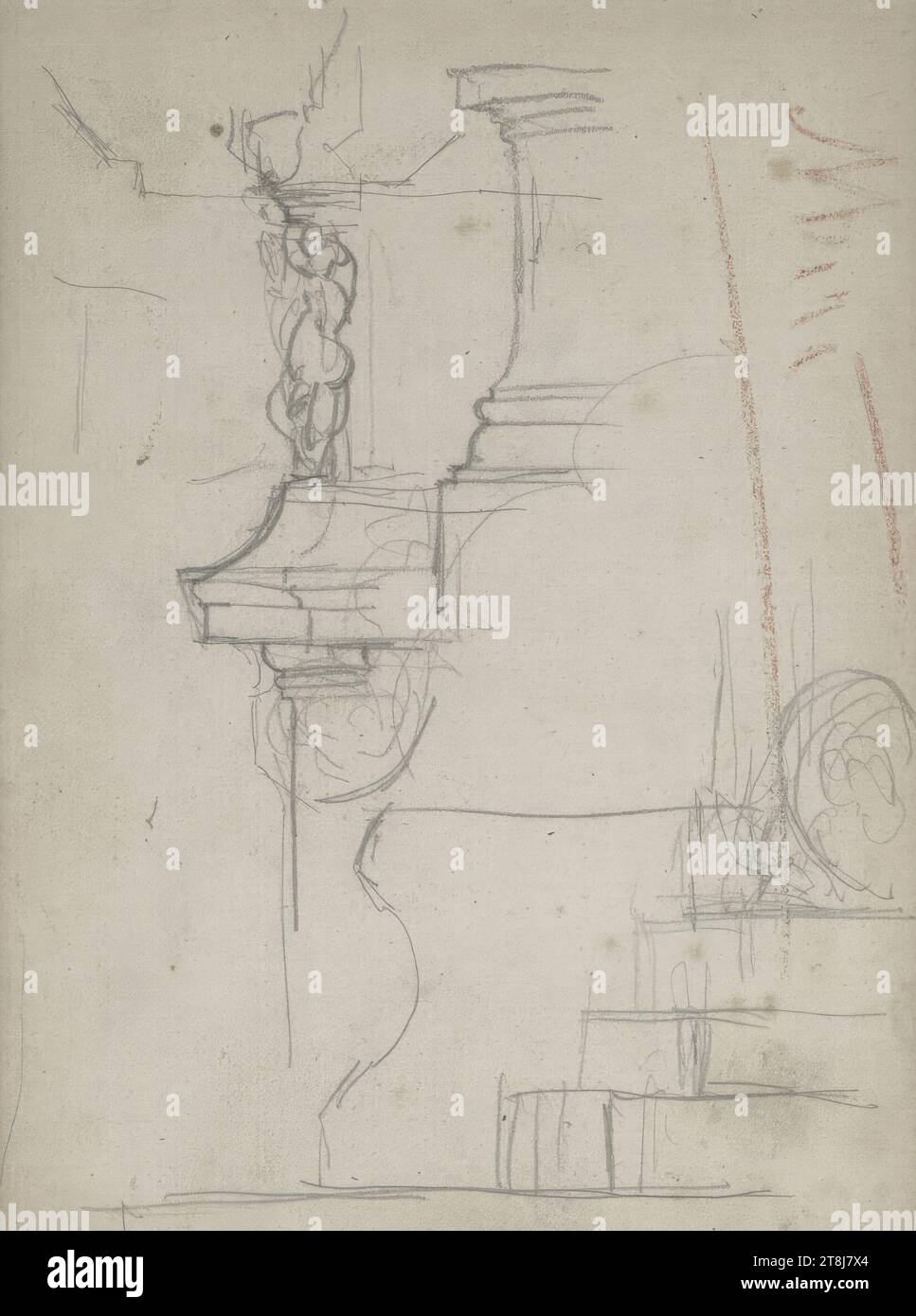 Architectural sketches, sketchbook Swoboda Emerich Alexius; 47 ...