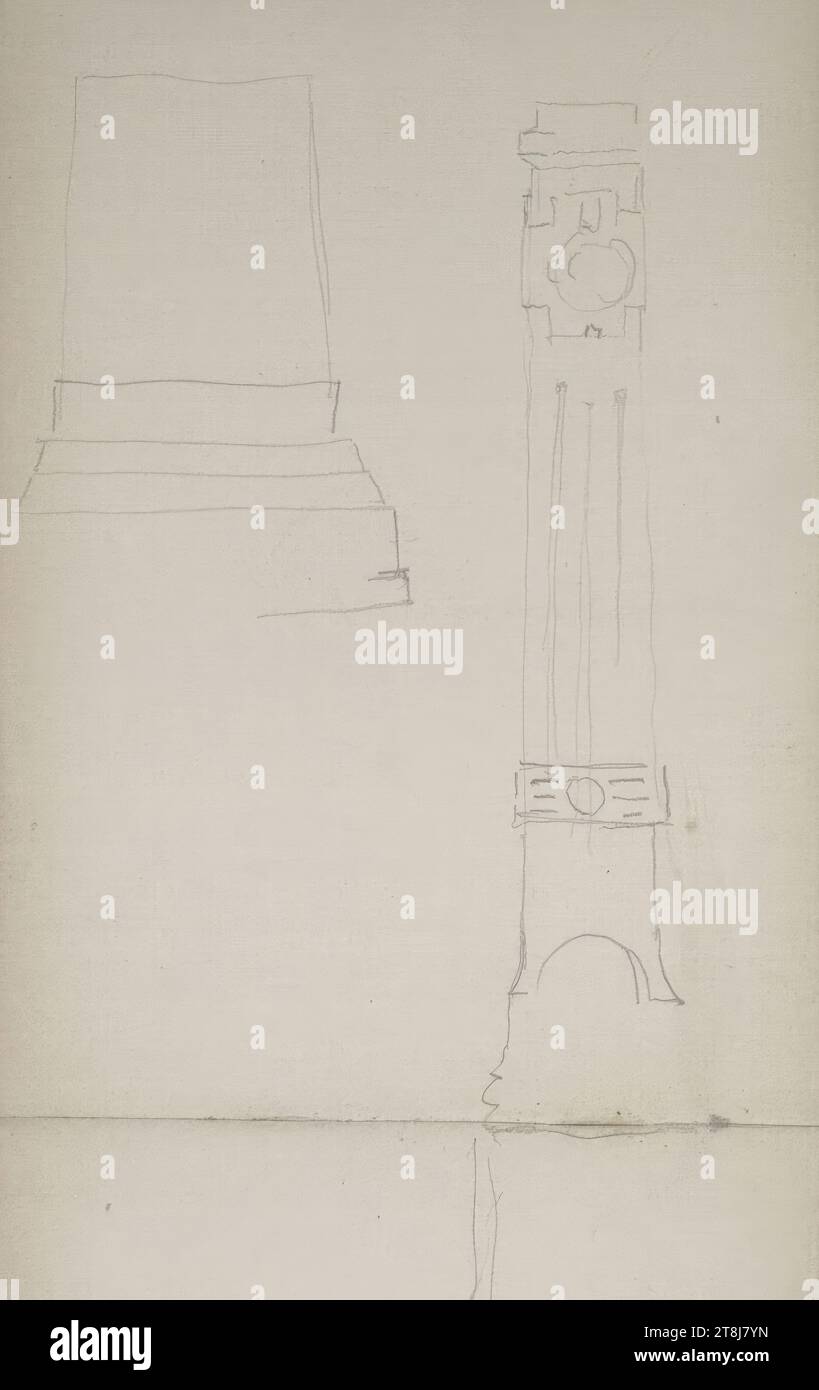 Sketch of architectural details, sketchbook Swoboda Emerich Alexius; 47 ...