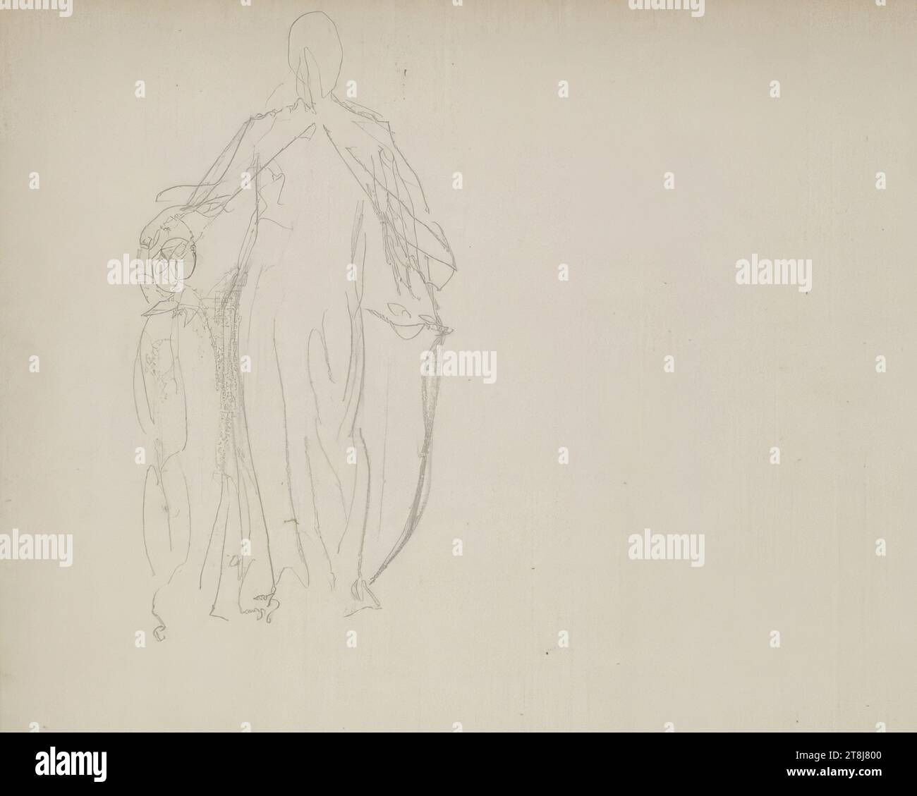 Figure sketch, sketchbook Swoboda Emerich Alexius; 47 paginated pages ...