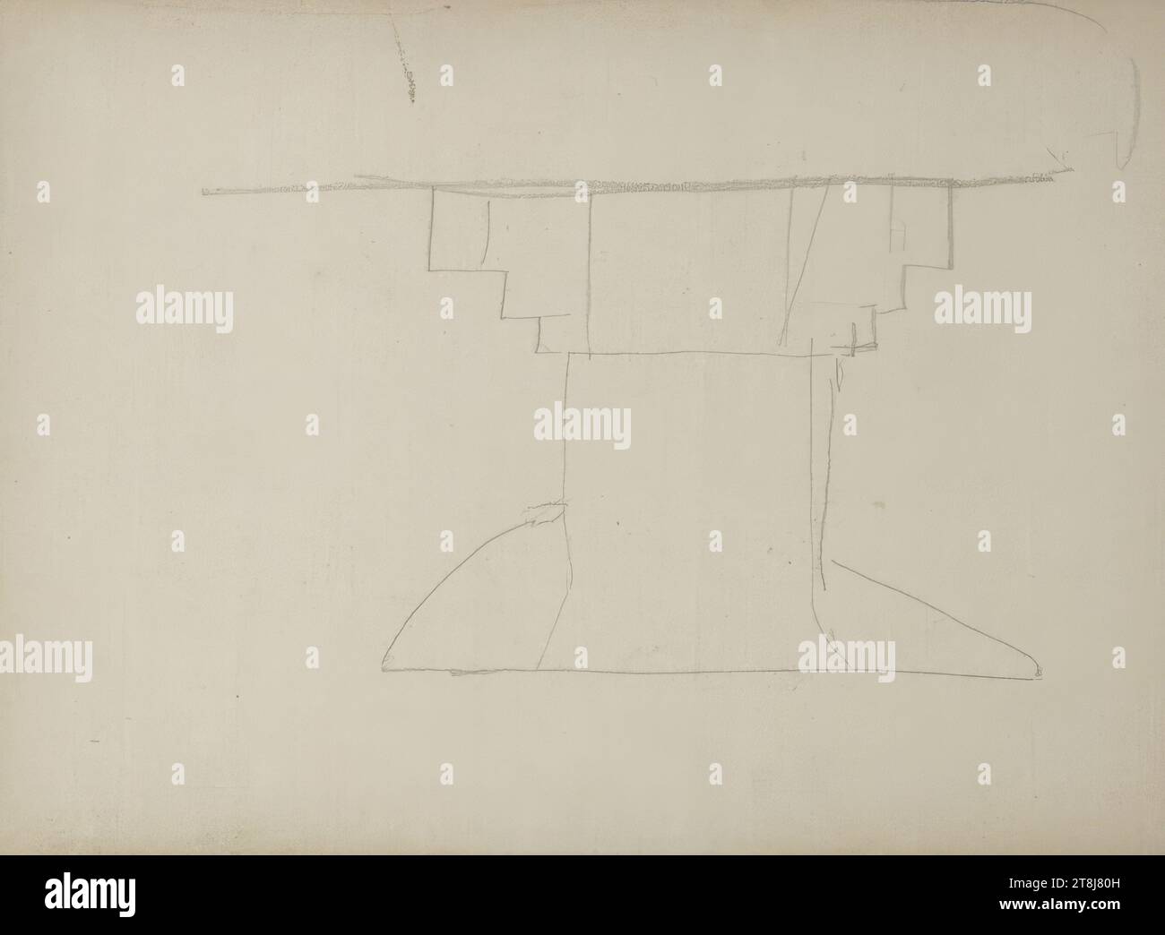 Architectural sketch, sketchbook Swoboda Emerich Alexius; 47 paginated ...