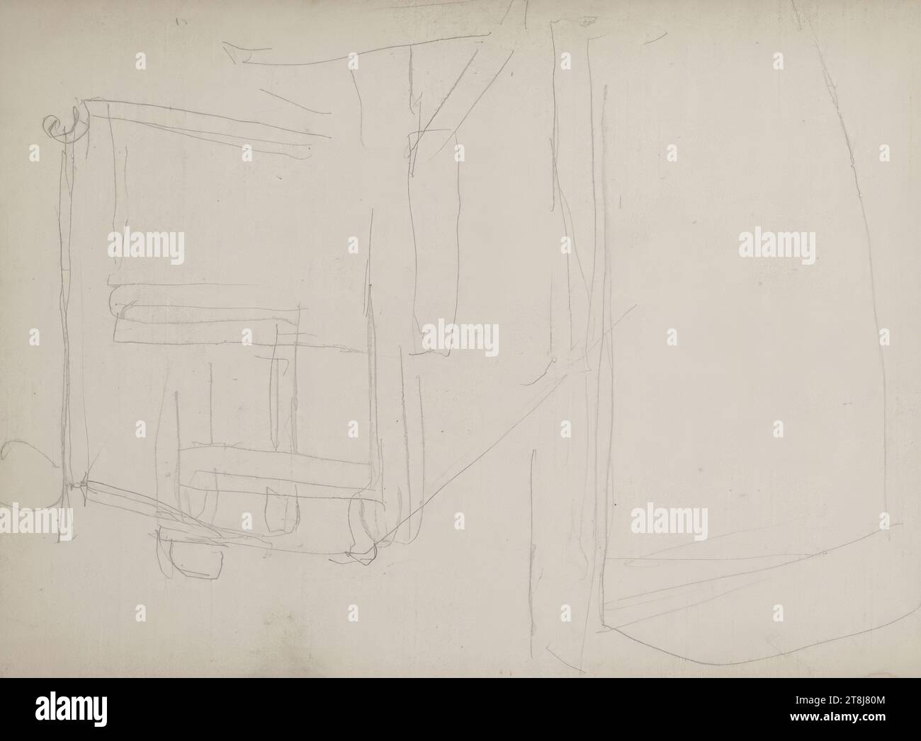 Architectural sketch, sketchbook Swoboda Emerich Alexius; 47 paginated ...