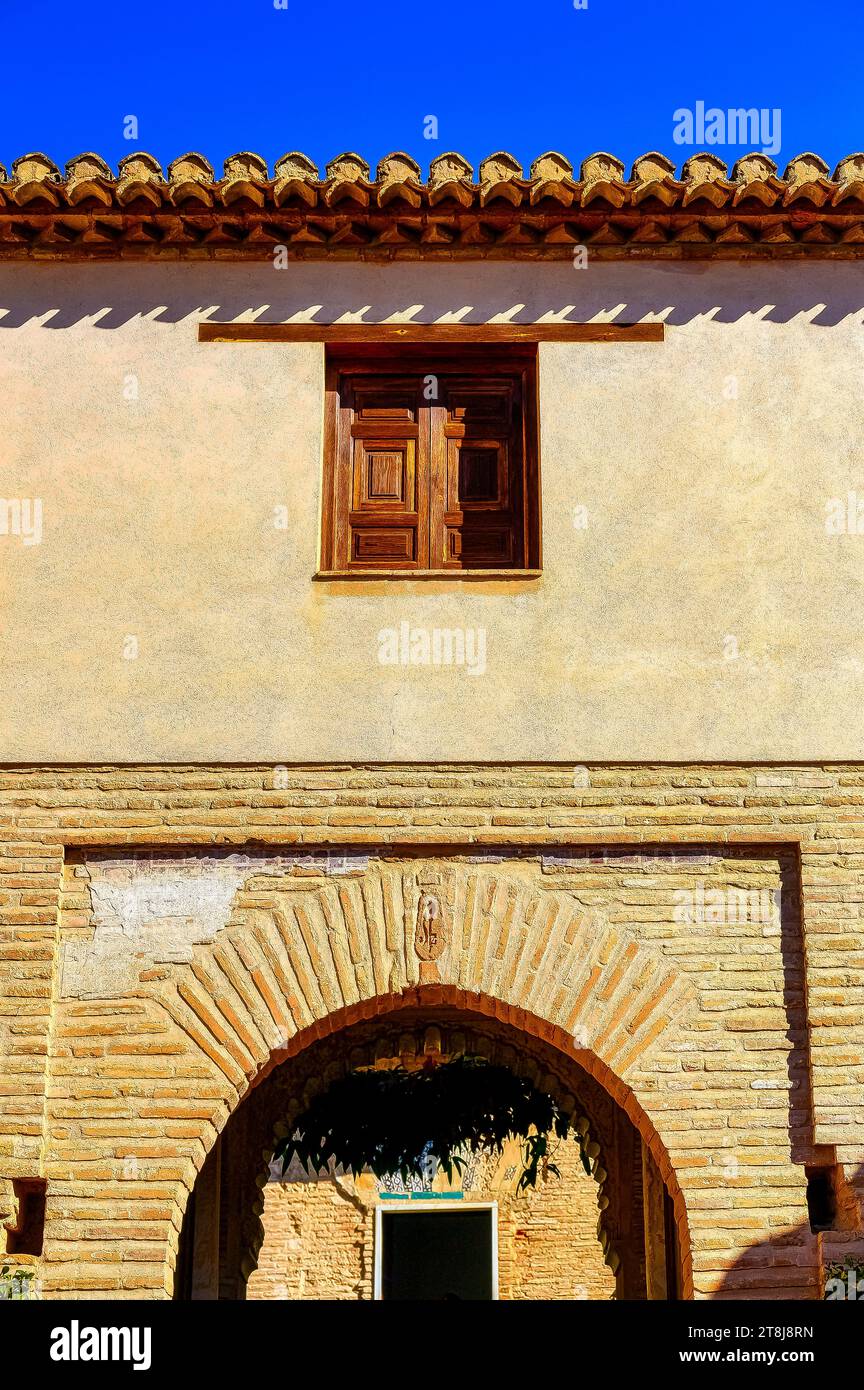 Architecture Alhambra Palace and Fortress Complex, Granada, Spain Stock ...