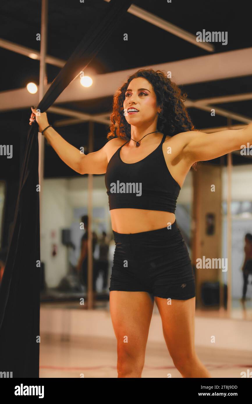 Woman, Latin American, Aerial Display, Urban Circus, Skill and Power ...