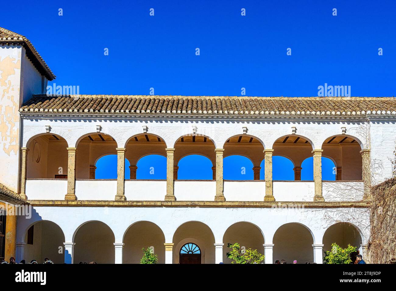 Architecture Alhambra Palace and Fortress Complex, Granada, Spain Stock ...