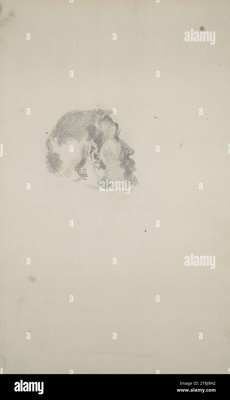 Head study in profile, sketchbook Canon Hans; 27 paginated pages, Hans ...