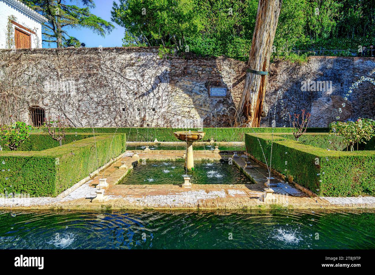 Architecture Alhambra Palace and Fortress Complex, Granada, Spain Stock ...