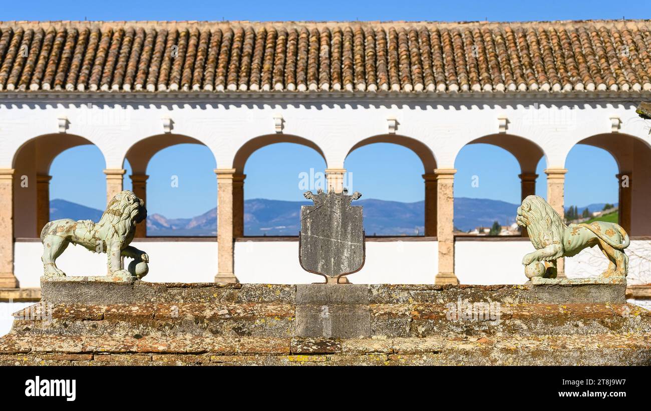 Architecture Alhambra Palace and Fortress Complex, Granada, Spain Stock ...