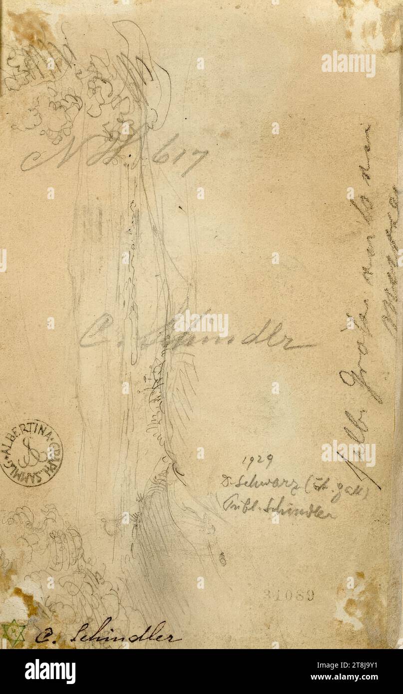 Landscape study, Carl Schindler, Vienna 1821 - 1842 Laab im Walde, 1838 ...