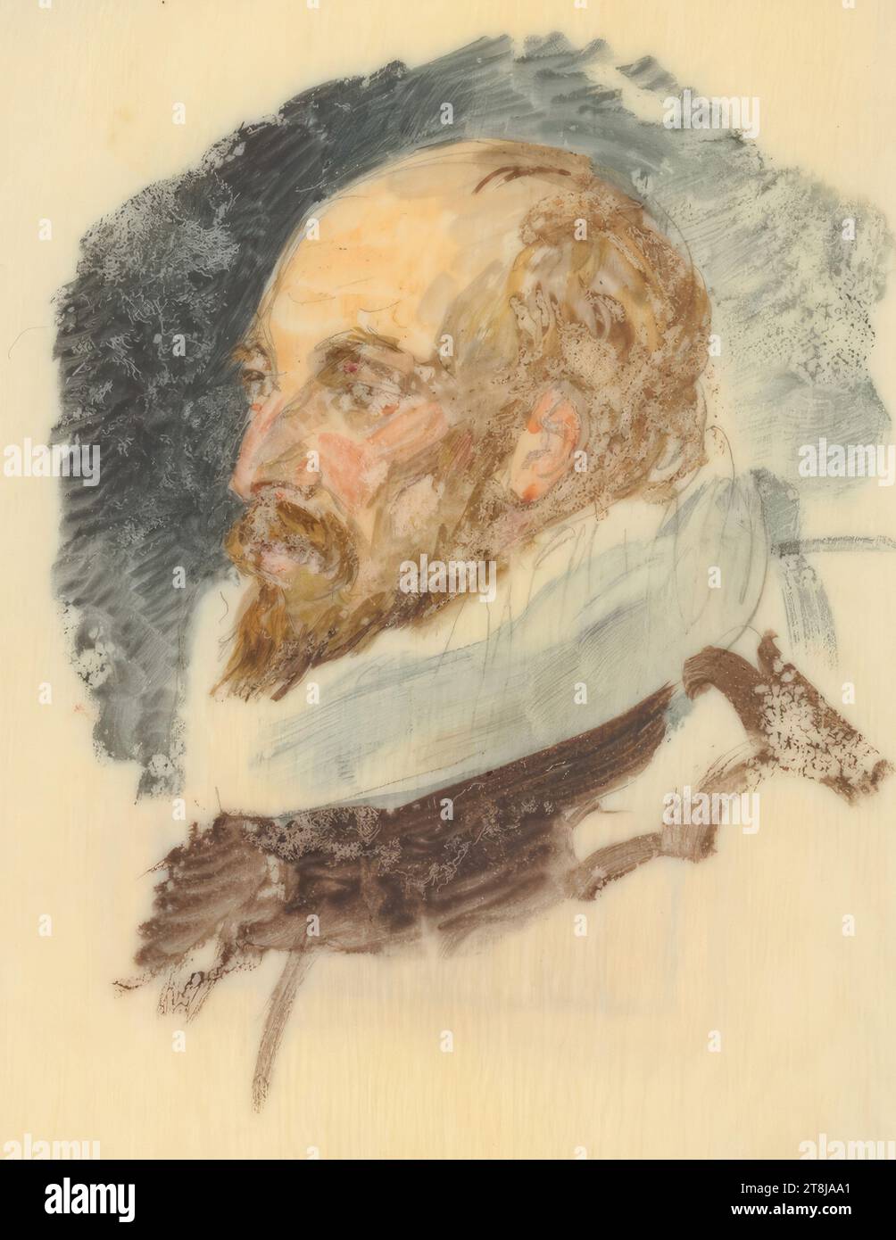 Gentleman with goatee and ruff, after the style of the 17th century ...