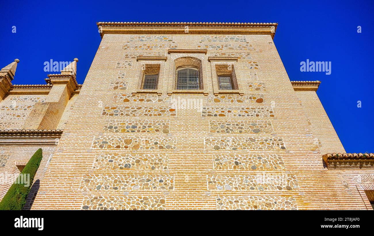 Architecture Alhambra Palace and Fortress Complex, Granada, Spain Stock ...