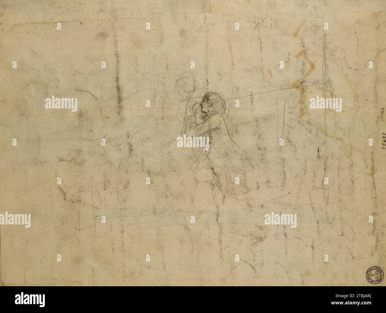 Figure study, Cecil van Haanen, Vienna 1844 - 1914 Vienna, 1872 ...