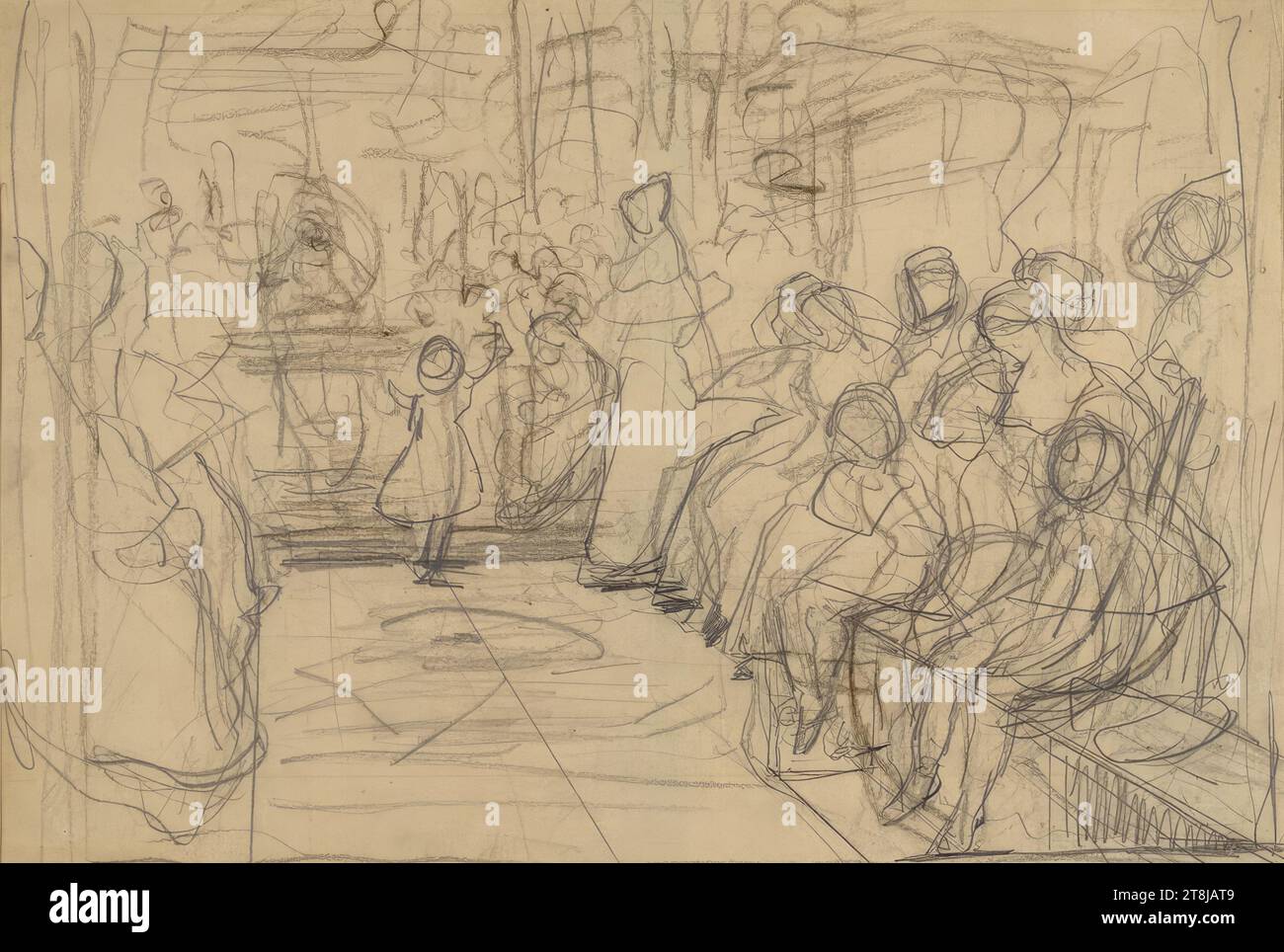 Design for La Disputa, Cecil van Haanen, Vienna 1844 - 1914 Vienna ...