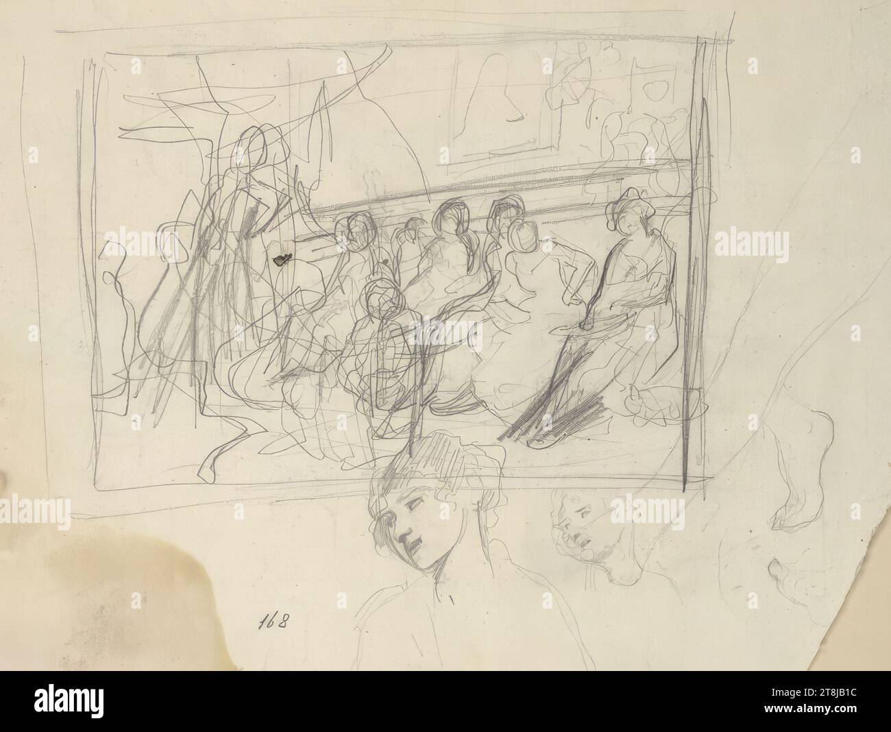 Study of the dispute in the church and two heads, Cecil van Haanen ...