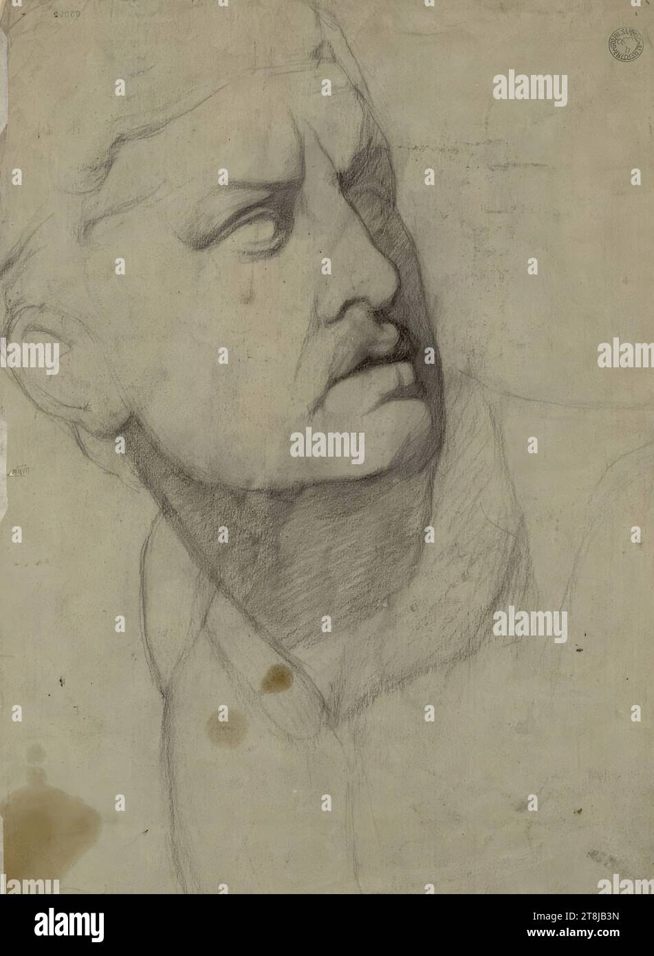 Antique head study, Cecil van Haanen, Vienna 1844 - 1914 Vienna ...