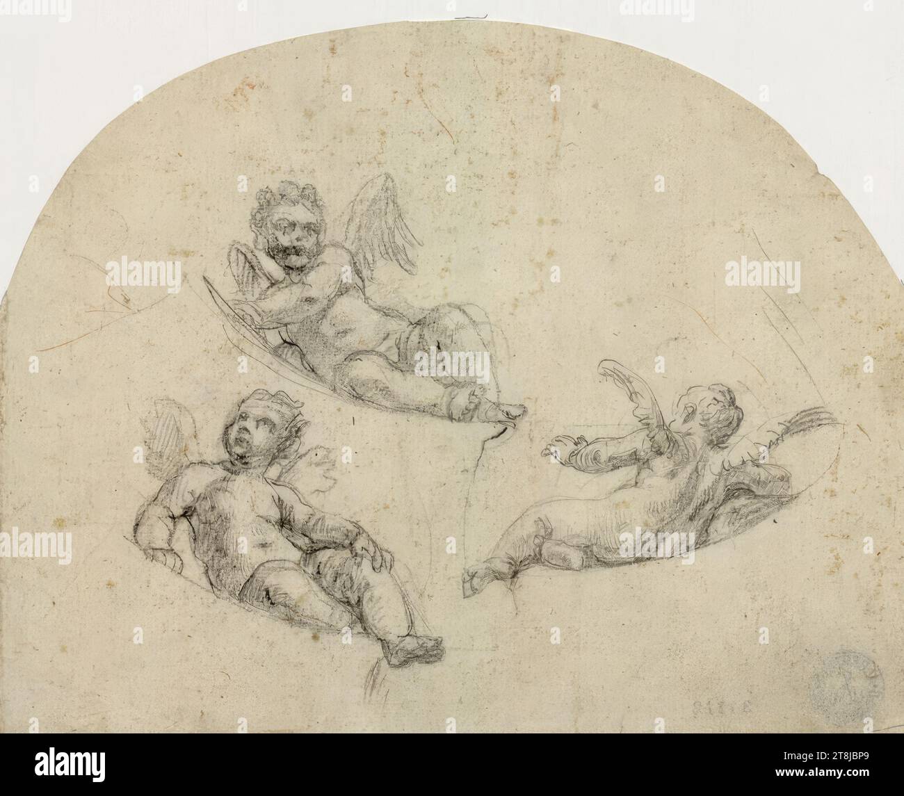 Three putti drawing hi-res stock photography and images - Alamy