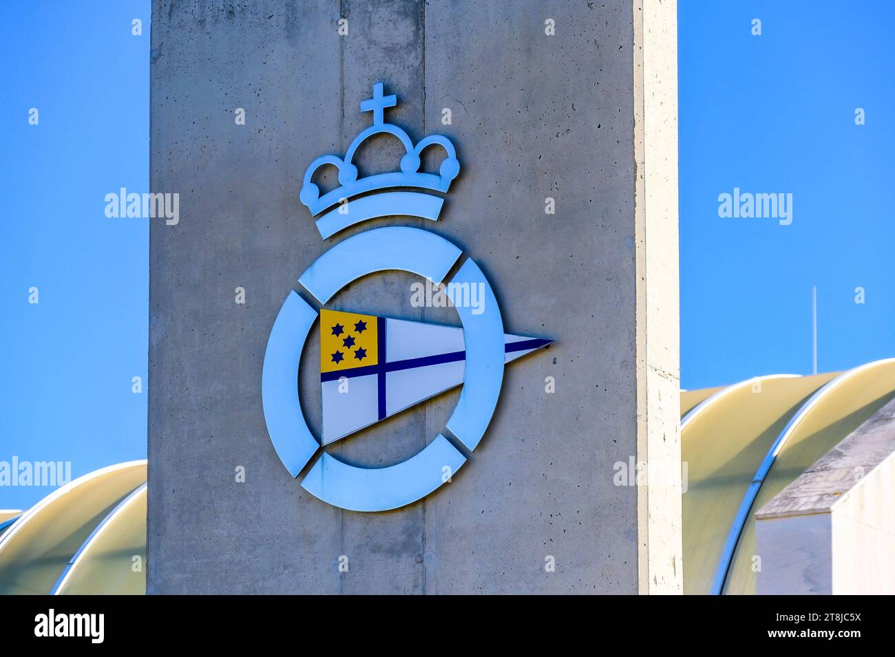 DENIA, SPAIN, logo symbol in the marina Stock Photo - Alamy