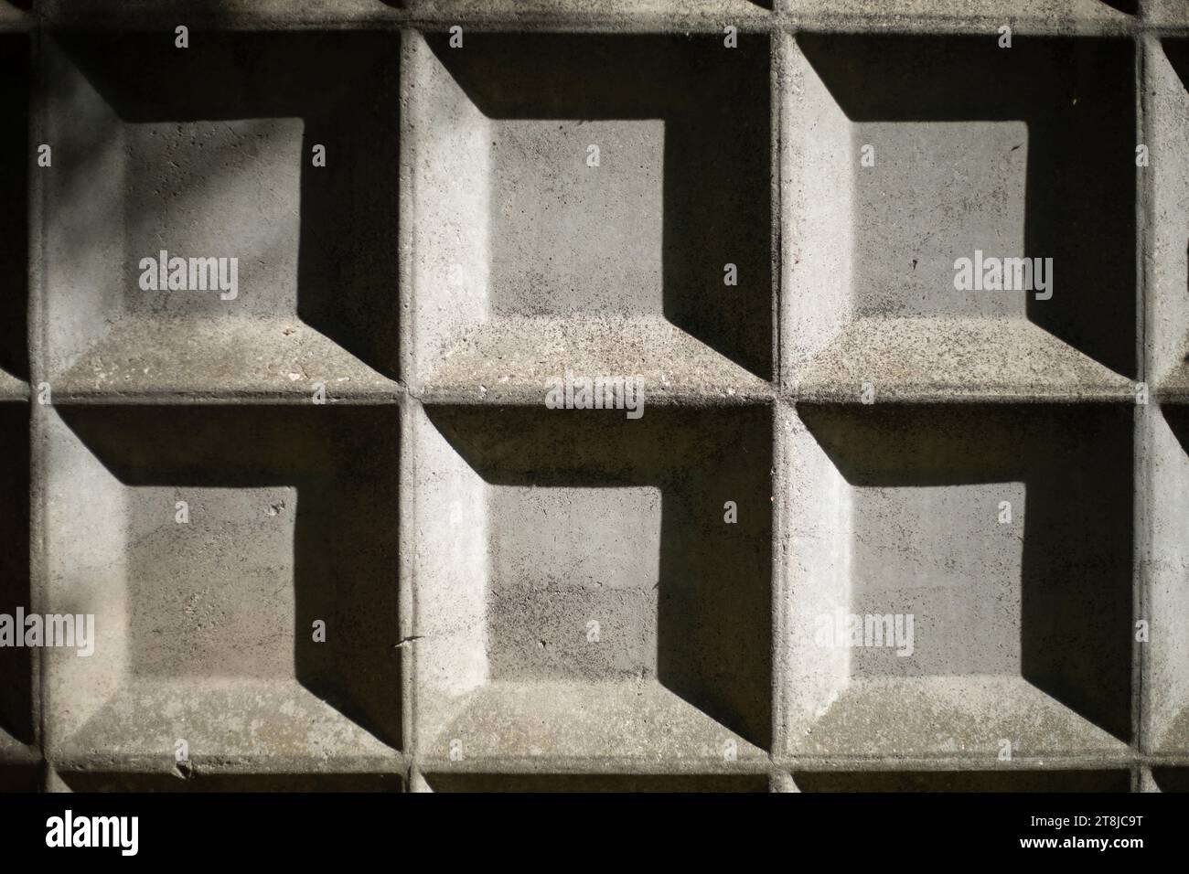 Concrete fence. Stone fence. Concrete Structure in Cage. Bulges on the ...