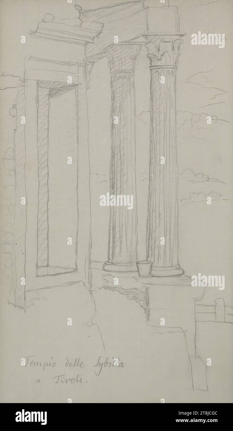 Temple of Sybil in Tivoli, sketchbook Höfel Blasius I; 41 paginated ...
