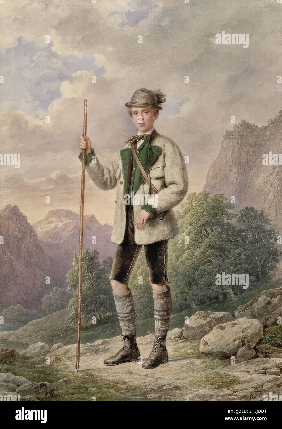 Archduke Rudolf, later Crown Prince, Josef Kriehuber, Vienna 1800 ...