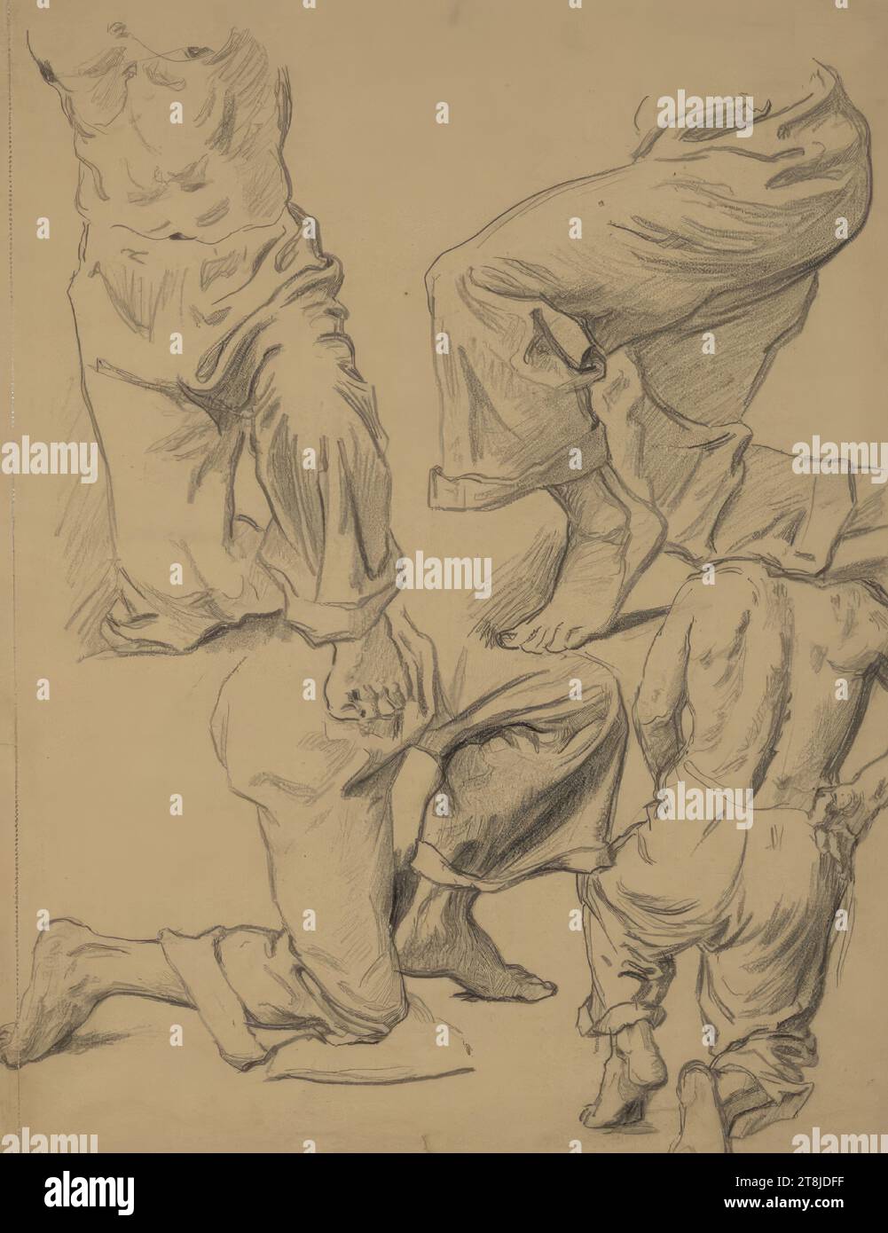 Kneeling to the oath, Hermann Heller, Vienna 1866 - 1949 Klagenfurt ...