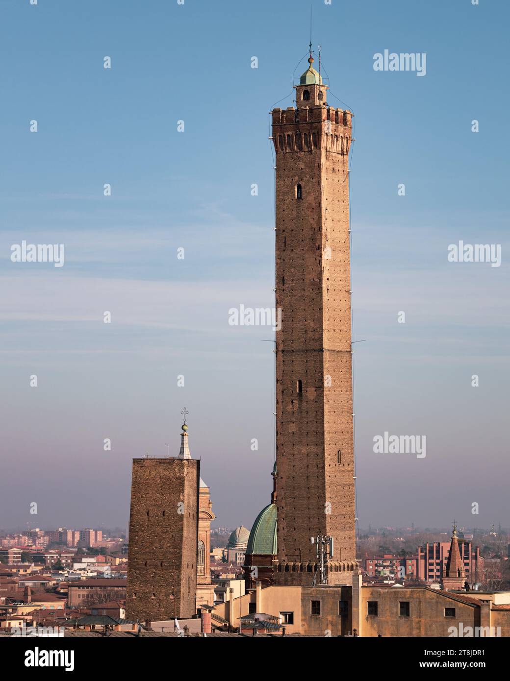 Two Towers in Bologna, The smallest tower, Garisenda, is at risk of ...