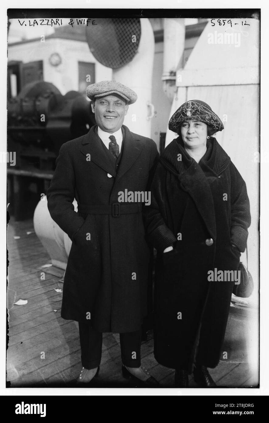 V. Lazzari and wife Stock Photo - Alamy