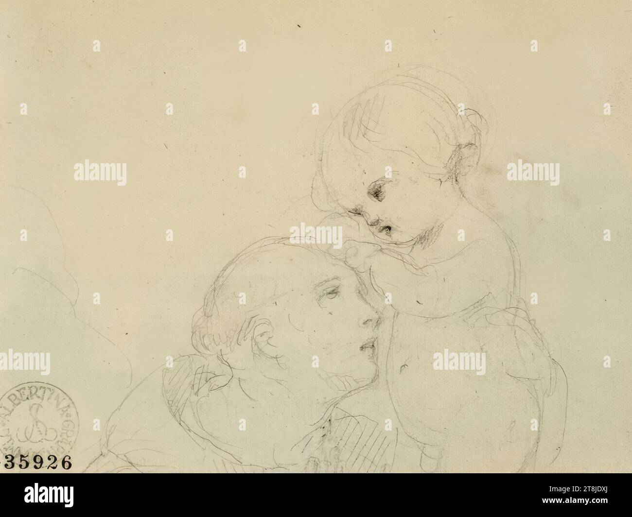 Woman with child, sheet from the 'Liechtenstein album', so-called Fendi ...