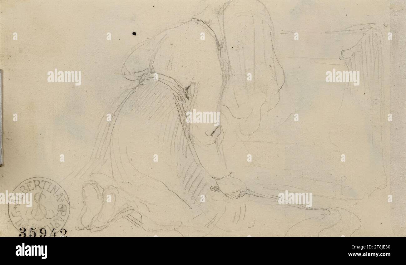 Figure study, sheet from the 'Liechtenstein album', so-called Fendi ...