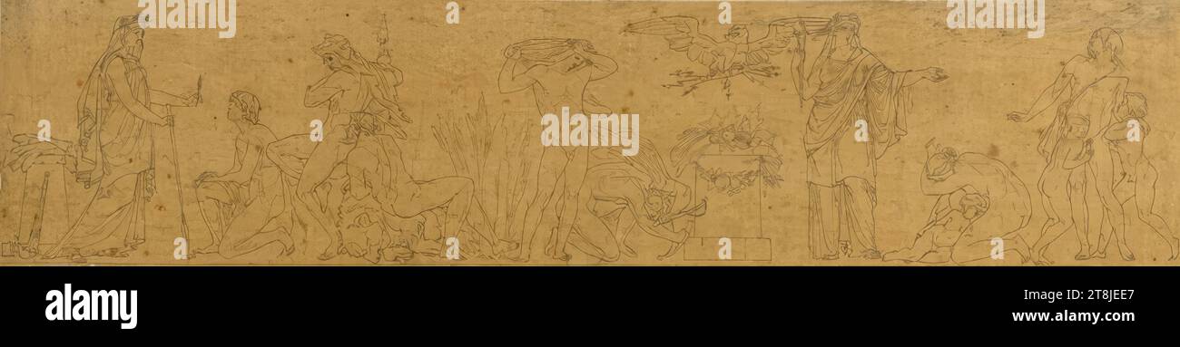 Frieze with mythological scenes, Rudolf Weyr, Vienna 1847 - 1914 Vienna ...