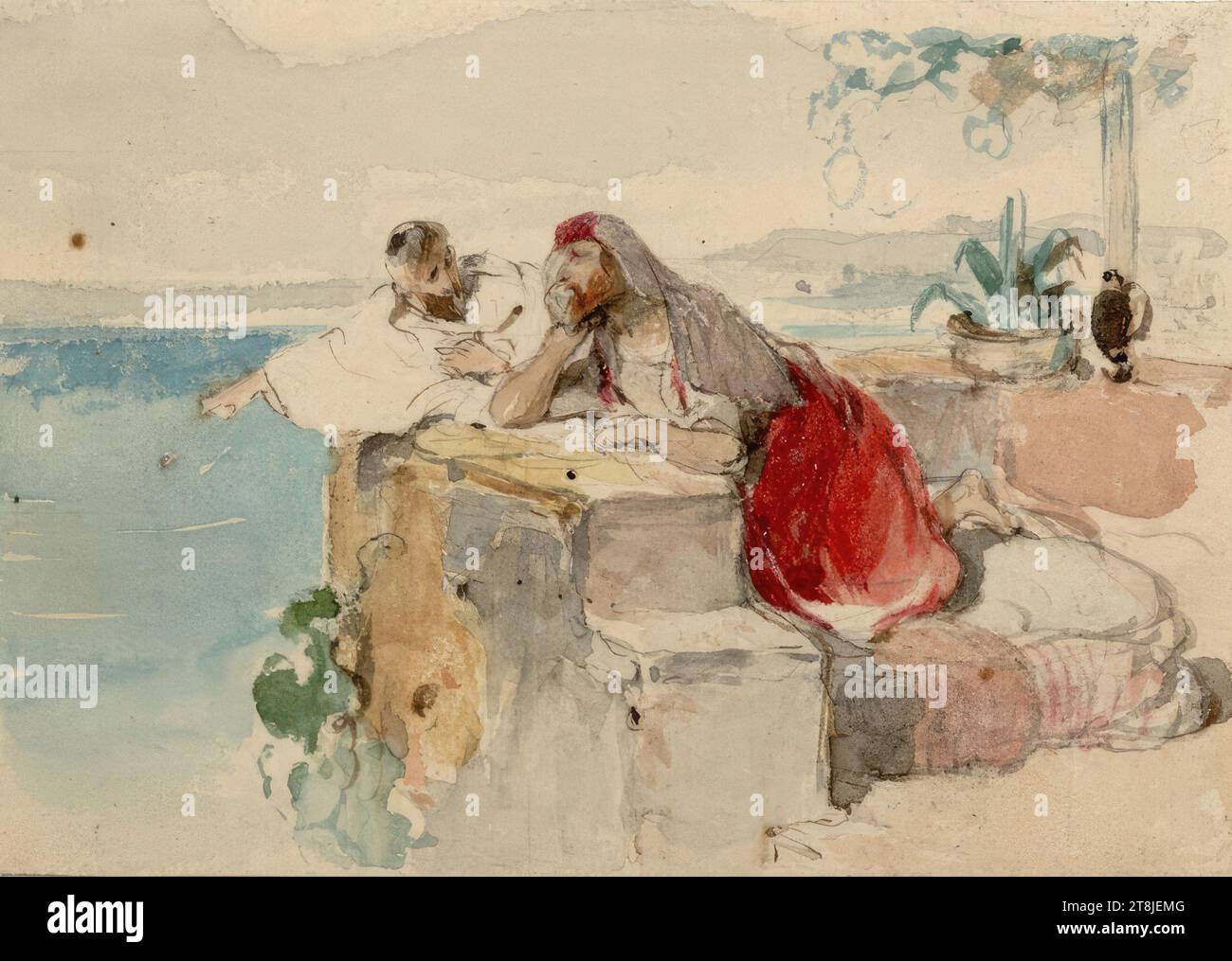 Study for 'The Ring of Polycrates', Peter Fendi, Vienna 1796 - 1842 ...