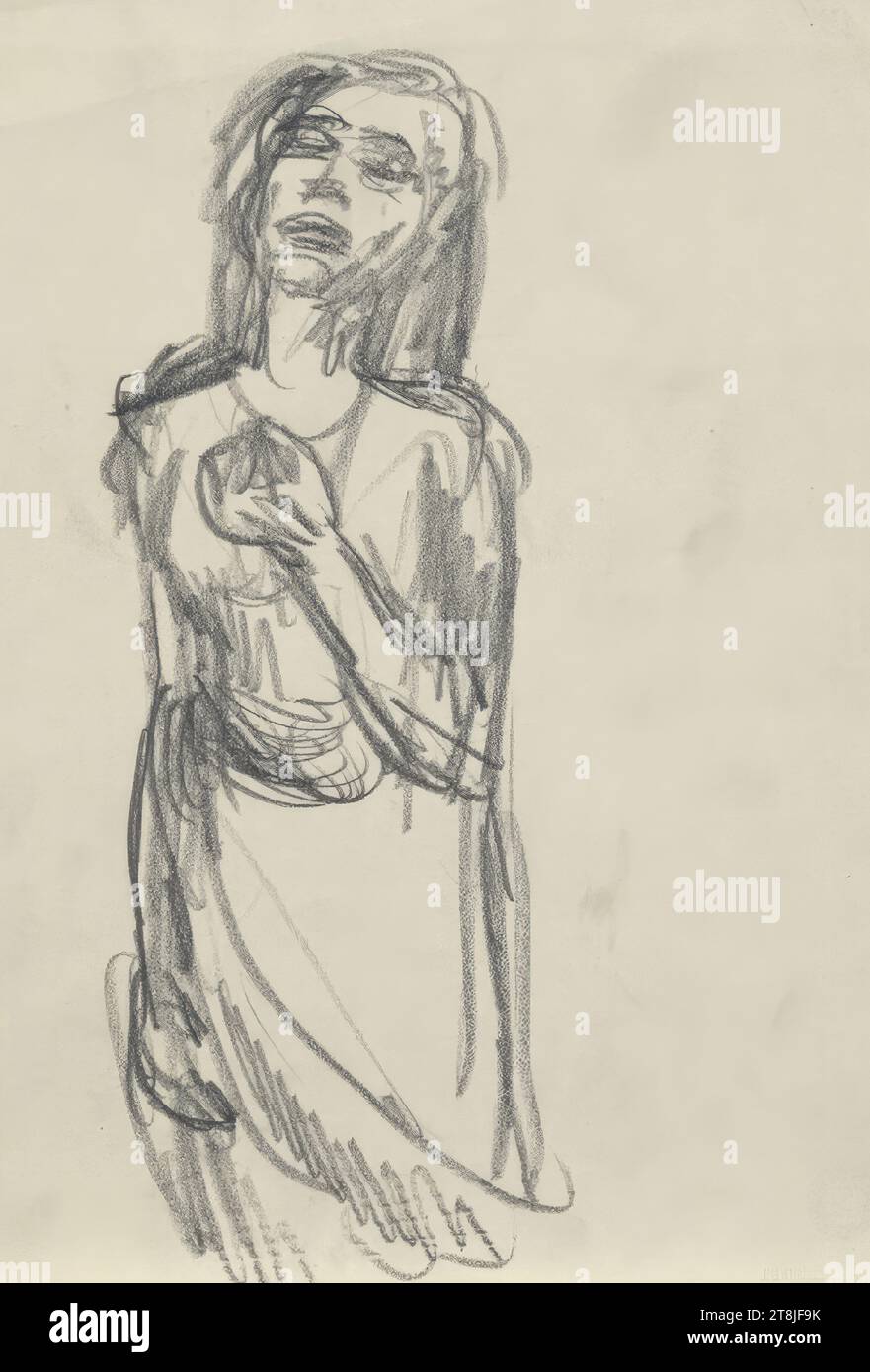 Figure study, Walther Gamerith, Eggenburg 1903 - 1949 Vienna, drawing ... Figure study, Walther Gamerith, Eggenburg 1903 - 1949 Vienna, drawing ...