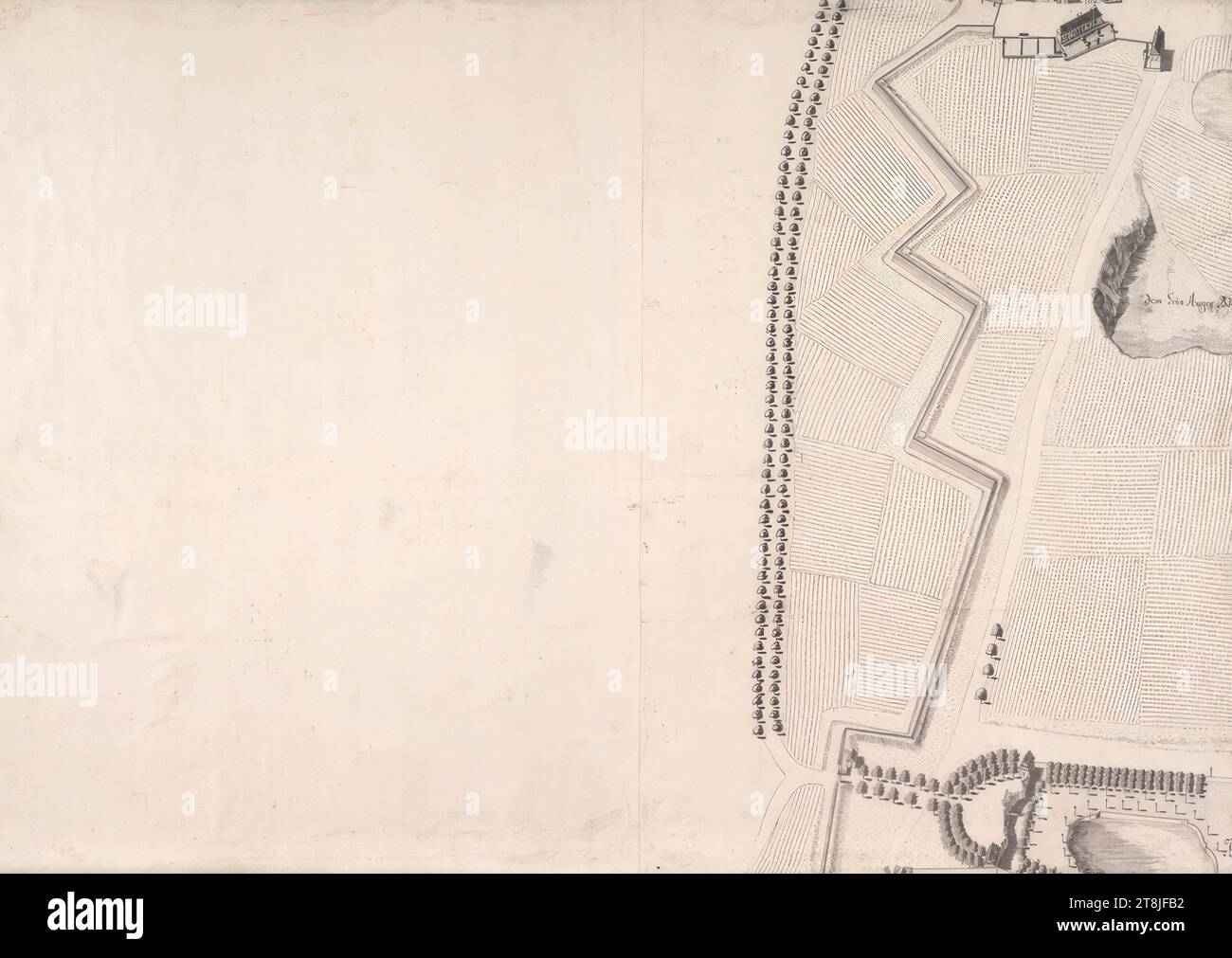 Bird's eye view of Vienna, plan of Vienna, 42 parts, Joseph Daniel von ...