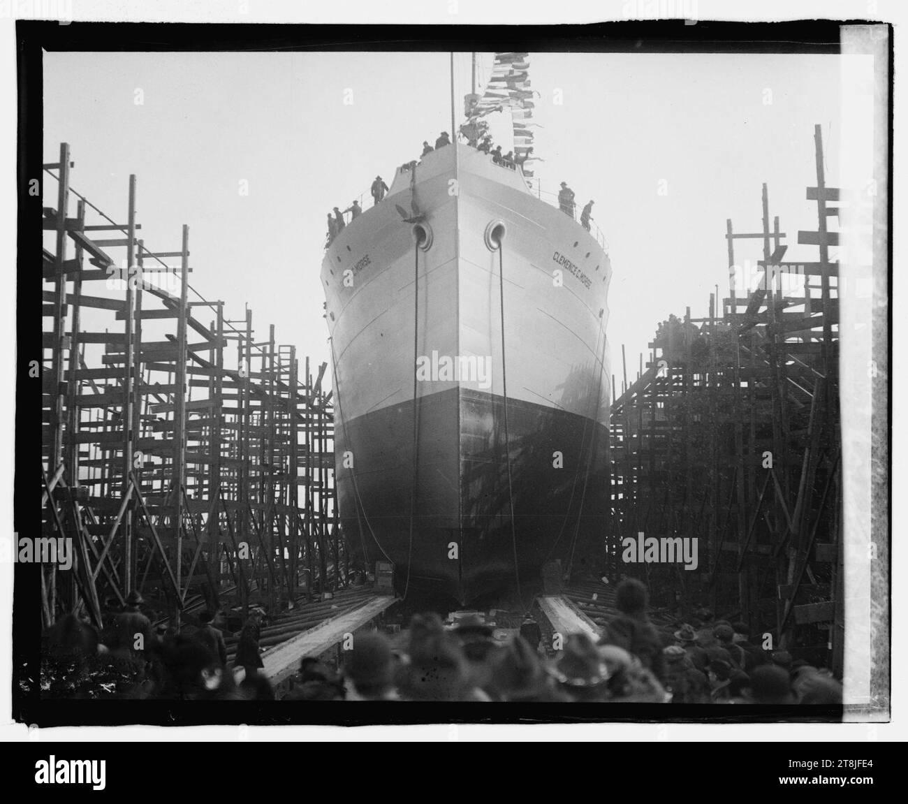 Va. ship launching of Clemence C. Morse (delivered Stock Photo - Alamy