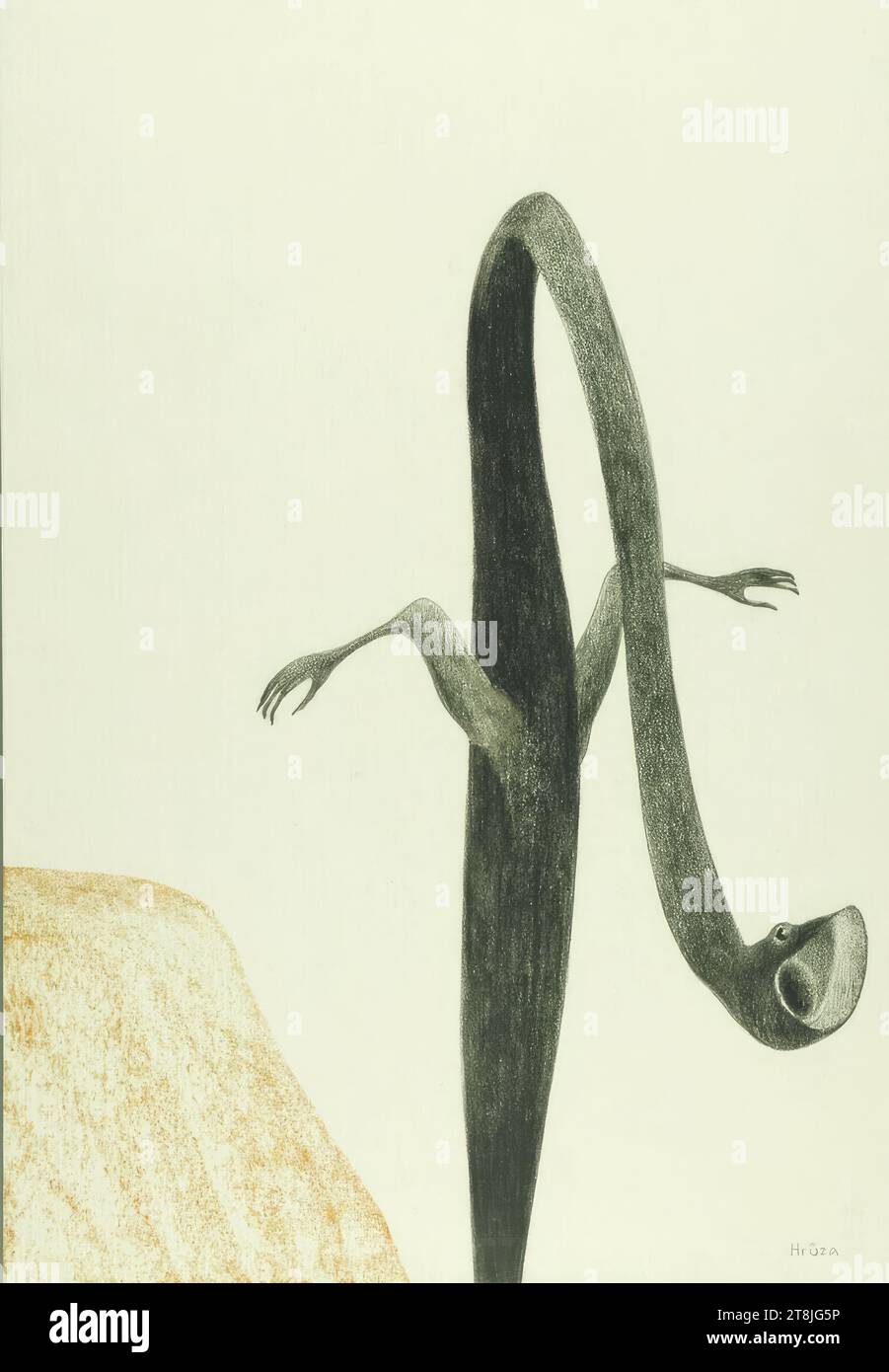 Hruza, Karel Havlíček, Prague 1876 - 1951 Prague, 1982, drawing, pencil ...