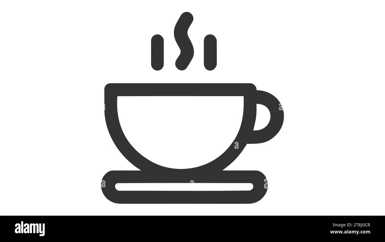 Cofee cup icon flat. Vector illustration symbol and bonus pictogram ...