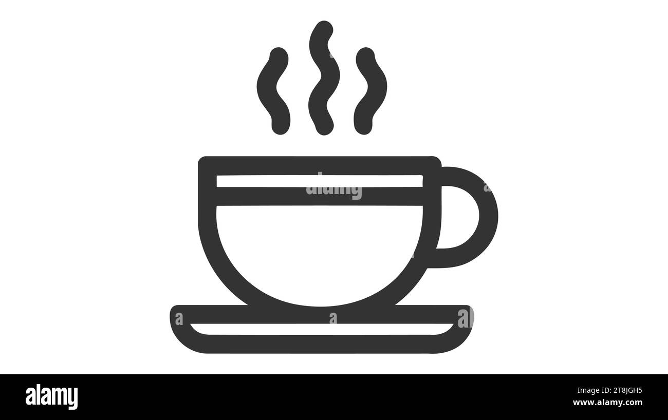 Cofee cup icon flat. Vector illustration symbol and bonus pictogram ...