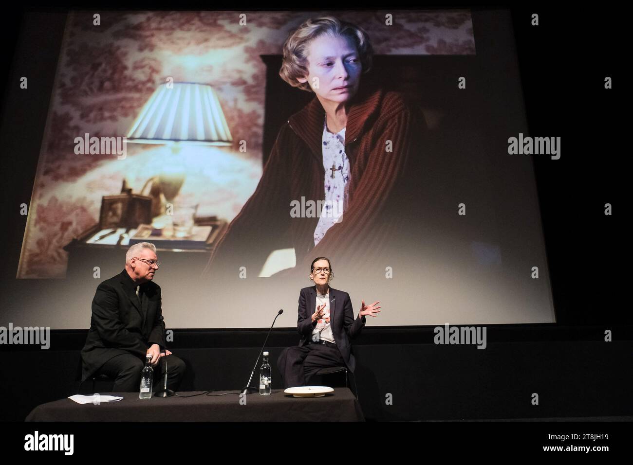 London, UK. Mark Kermode and Joanna Hogg photographed attending the ...