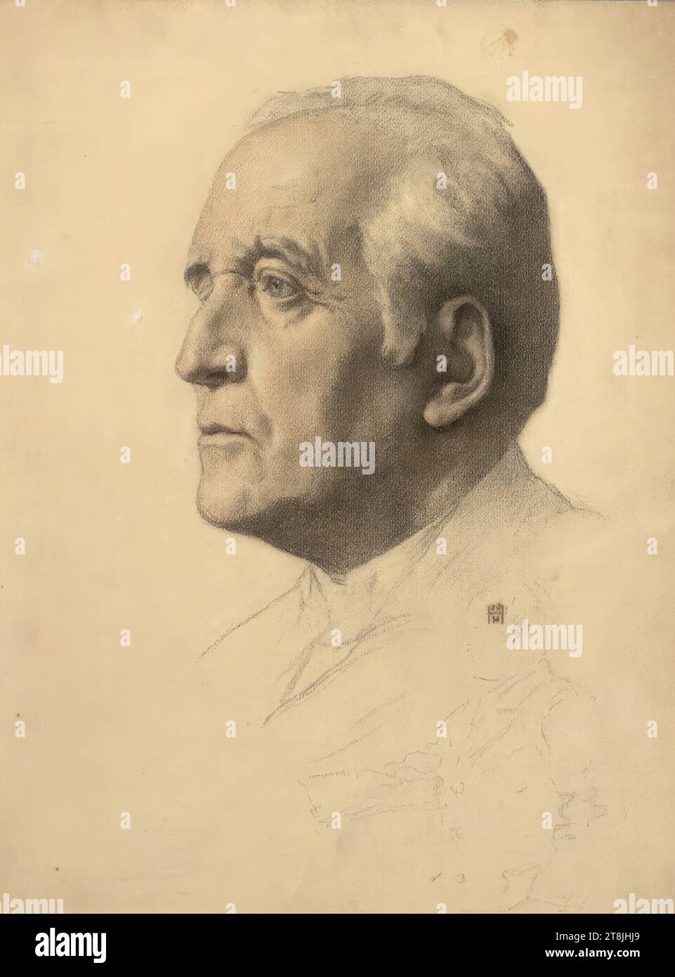 Portrait of Adolf Vetter, Hermann Heller, Vienna 1866 - 1949 Klagenfurt ...