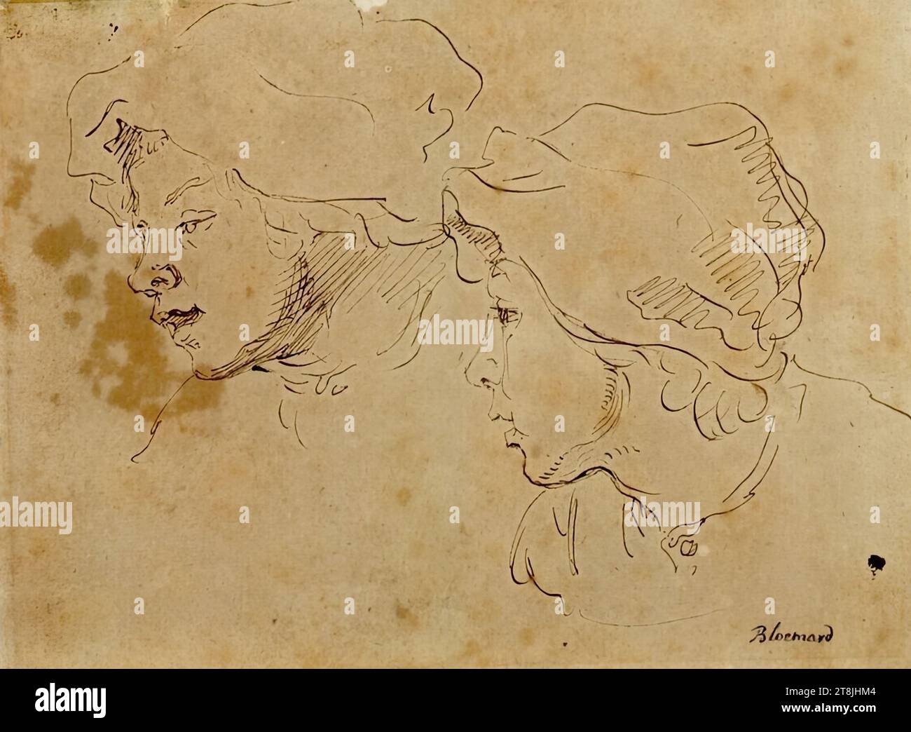 Two heads drawing hi-res stock photography and images - Alamy